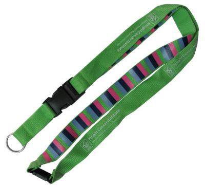 China Custom Sublimation Polyester Lanyards 100 Pcs Minimum Order Durable ID Card Straps for sale