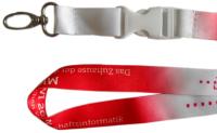 China Custom Design Logo Printed Lanyard    Heat Transfer  Flat Polyester Lanyard for sale