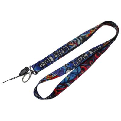 China Custom Printed Promotional Lanyard with Silk Screen Logo 90cm Length 2.5cm Width for sale