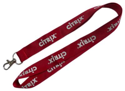 China Custom Printed Polyester Lanyard 90cm x 2cm Fade Proof Skin Friendly for sale