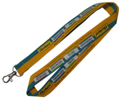 China Advertisement Logo Printed Lanyard Heated Transfer Printing  Custom Shape for sale