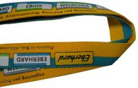China Advertisement Logo Printed Lanyard Heated Transfer Printing  Custom Shape for sale