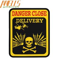 China Custom PVC Morale Patch Shield Velcro 4 Colors Flexible Rubber Patch for sale