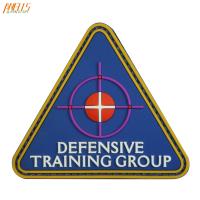 China Flexible Morale PVC Patch Raised Logo Lightweight Cool PVC Patches for sale