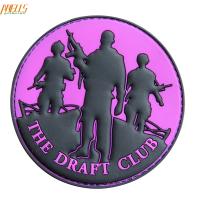 China Custom PVC Military Patch 3 Inch Sew On Self Adhesive for Garments Bags for sale