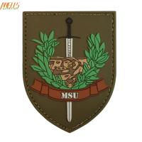 China Custom PVC Morale Patch Hook and Loop Backing Waterproof Easy Clean 50pcs MOQ for sale