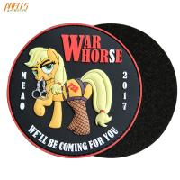 China Custom PVC Flag Patch 90mm Diameter Washable Non Toxic Eco Friendly for sale
