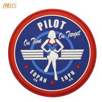 China Custom 3D PVC Logo Patch Round Embossed Morale Patch for Military Police Uniforms 100pcs MOQ for sale