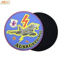 China Custom 3D Glow in the Dark PVC Morale Patch for Kids Carton Design 2D 3D Logo for sale