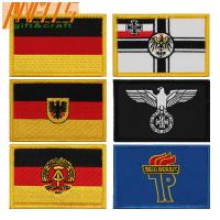 China Square Iron On Embroidery Patch Dry Cleanable Sew On Embroidered Patches for sale
