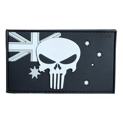 China Custom PVC Rubber Patch 3D 2D Soft with Velcro Hook Loop Backing Pantone Color for sale