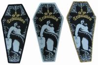 China Plastic Attachment Embroidery Applique Patches 90mm Height for sale