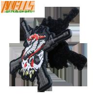 China Custom 3D Rubber PVC Patch with Velcro Backing Tactical Morale Patch 100pcs MOQ for sale