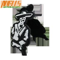 China Custom 3D Rubber Tactical PVC Patch with Hook Loop Backing for Garments Bags for sale
