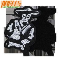 China Custom 3D Rubber Tactical PVC Patch with Hook Loop Backing for Garments Bags for sale