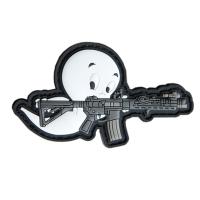 China Custom 3D PVC Rubber Patch Badge for Cloth with Glow in Dark Option 50pcs for sale