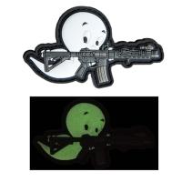 China Custom 3D PVC Rubber Patch Badge for Cloth with Glow in Dark Option 50pcs for sale
