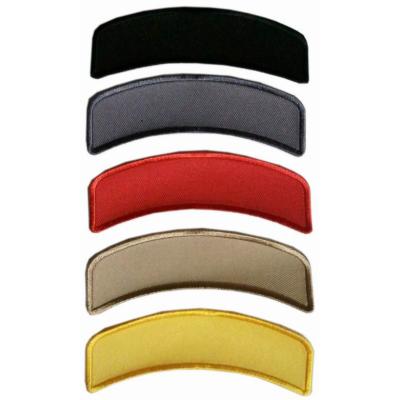 China Custom Heat Transfer Iron On Embroidered Patch with Merrow Border 100pcs per Bag for sale