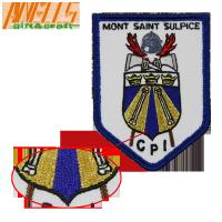 China Military Logo Velcro Backing Iron On Embroidery Patch for sale