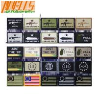 China Custom Polyester Embroidered Applique Patch Washable Durable 13 Stars American Flag Morale Patch for sale