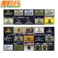 China Custom Polyester Embroidered Applique Patch Washable Durable 13 Stars American Flag Morale Patch for sale
