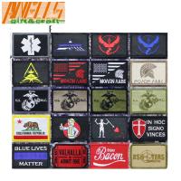 China Custom Polyester Embroidered Applique Patch Washable Durable 13 Stars American Flag Morale Patch for sale