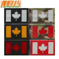 China Custom Embroidered Flag Patch with Velcro Backing for Garments 100 PCS MOQ for sale