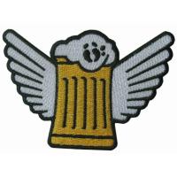 China Twill 75% Iron On Embroidery Patch For Clothing for sale