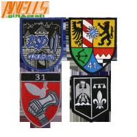 China Iron On Backing Twill Fabric Custom Embroidered Patches for sale