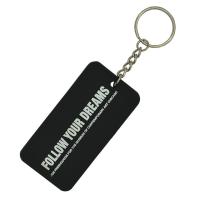 China Custom 3D Soft Flexible PVC Key Chain 3 Inches PMS Color Promotional Keychain for sale