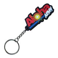 China Custom 2D Soft PVC Keychain Unbreakable Letters Pattern Promotional Gift 100pcs MOQ for sale