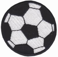 China Custom Iron On Soccer Embroidery Patches Heat Cut Border 100 PCS for sale
