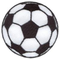 China Custom Iron On Soccer Embroidery Patches Heat Cut Border 100 PCS for sale