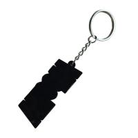 China Custom 2D 3D Logo Epoxy Soft PVC Keychain with Metal Ring and Chain for sale