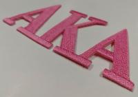 China Merrow Border Heat Cut Full Letter Garment Embroidered Patch for sale