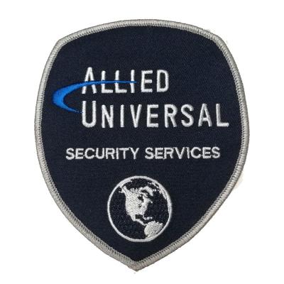 China Custom Embroidered Patches with Hook and Loop Velcro Backing Iron On 100% Embroidered Area for sale
