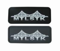 China Custom 2D Embossed Logo PVC Rubber Patch for Garment 100pcs MOQ for sale