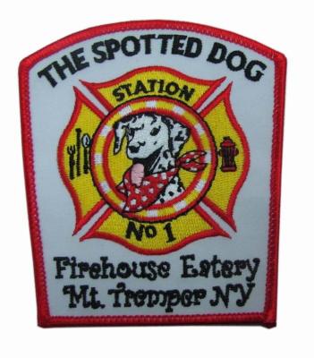 China Custom Washable Twill Fire Rescue Embroidery Patch Merrow Border 50pcs MOQ for sale