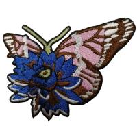 China Custom Washable Polyester Embroidered Patch 60mm Height 12 Colors Iron On Backing for sale