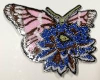 China Custom Washable Polyester Embroidered Patch 60mm Height 12 Colors Iron On Backing for sale