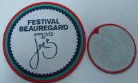 China Custom Woven Patch With Embroidery Merrow Border For Hats/Garment for sale
