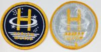 China Custom Iron On Velcro Twill Embroidery Patch 9 Colors Merrow Border For Garment Hats for sale