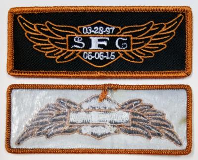 China Custom Iron Embroidery Patches 100 Pcs Min Order for Uniform Sportswear for sale
