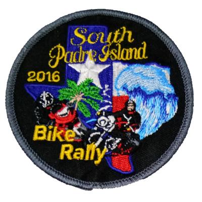 China Merrow Border Twill Iron On Embroidery Patch For Clothes for sale