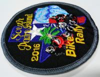 China Merrow Border Twill Iron On Embroidery Patch For Clothes for sale