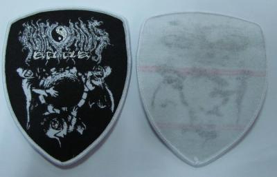 China Custom Pantone Color Metallic Embroidered Woven Patches 100 PCS Merrowed Border for sale