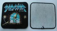 China Custom Polyester Woven Patches with 3M Adhesive Backing PMS Color 50pcs MOQ for sale