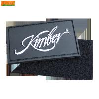 China Velcro 2D Logo 3*2'' Rectangle 2C Color PVC Silicone Patches for sale