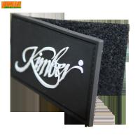 China Velcro 2D Logo 3*2'' Rectangle 2C Color PVC Silicone Patches for sale