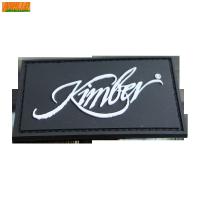 China Velcro 2D Logo 3*2'' Rectangle 2C Color PVC Silicone Patches for sale